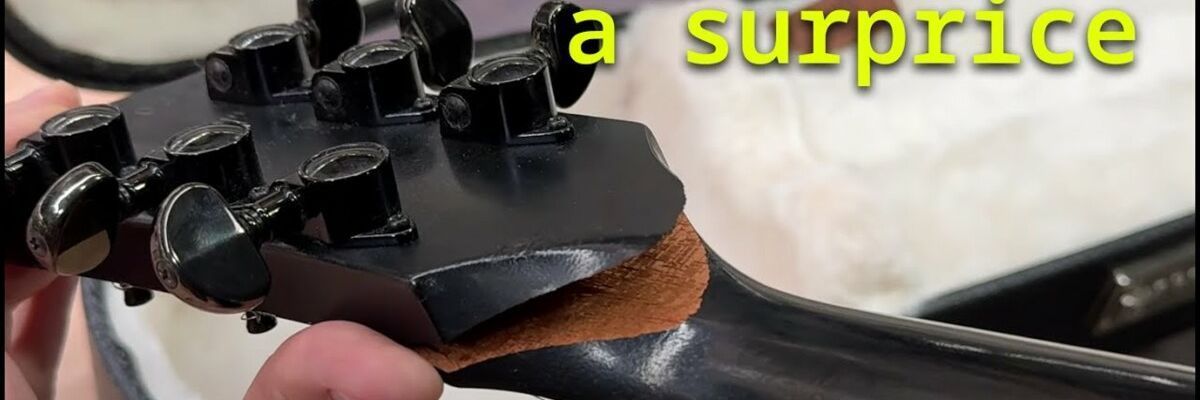 Склейка голови грифа Gibson Les Paul Menace | TADYKA GUITARS – гітари ...